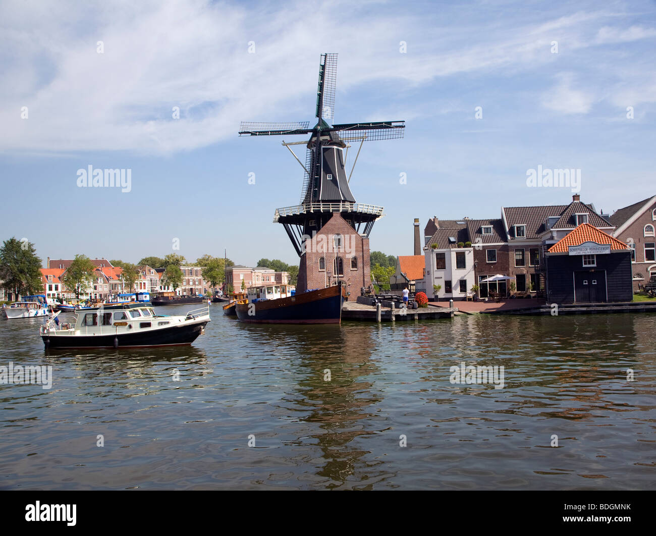 Moulin de Adriaan windmill, Haarlem, Holland Stock Photo - Alamy