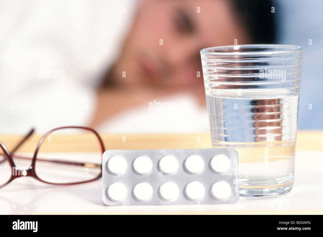 MAN TAKING MEDICATION Stock Photo - Alamy