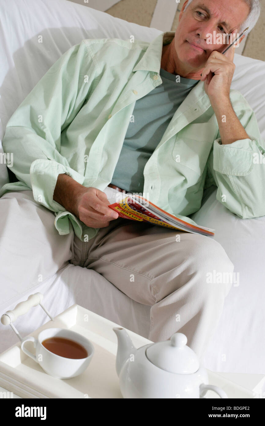 ELDERLY PERSON INDOORS Stock Photo - Alamy