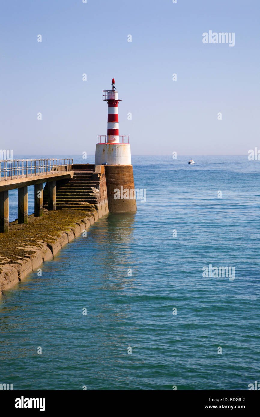 Amble Pier Amble Northumberland England Stock Photo - Alamy