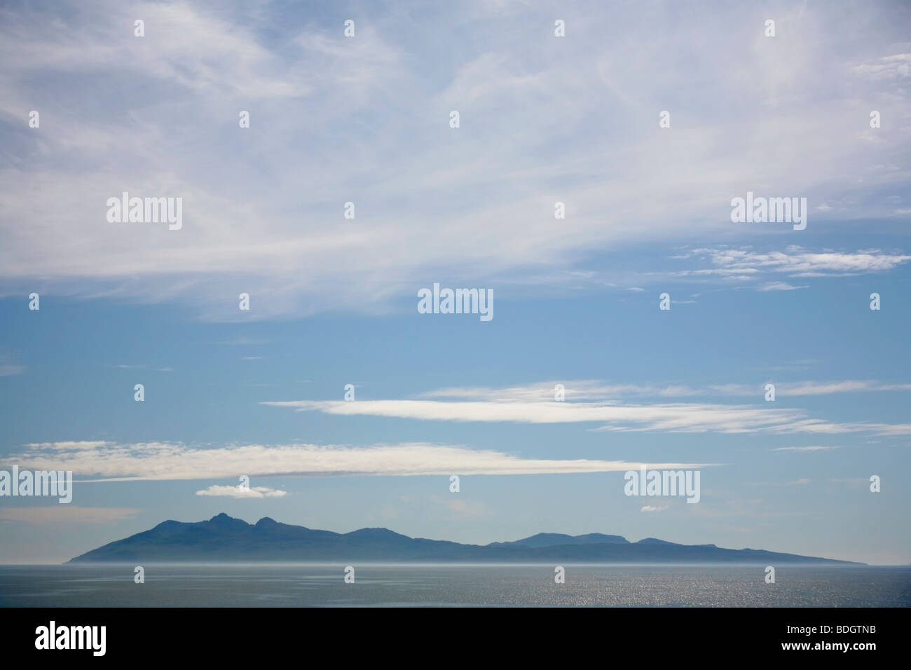 Skyline of the Isle of Rum, Scotland Stock Photo - Alamy