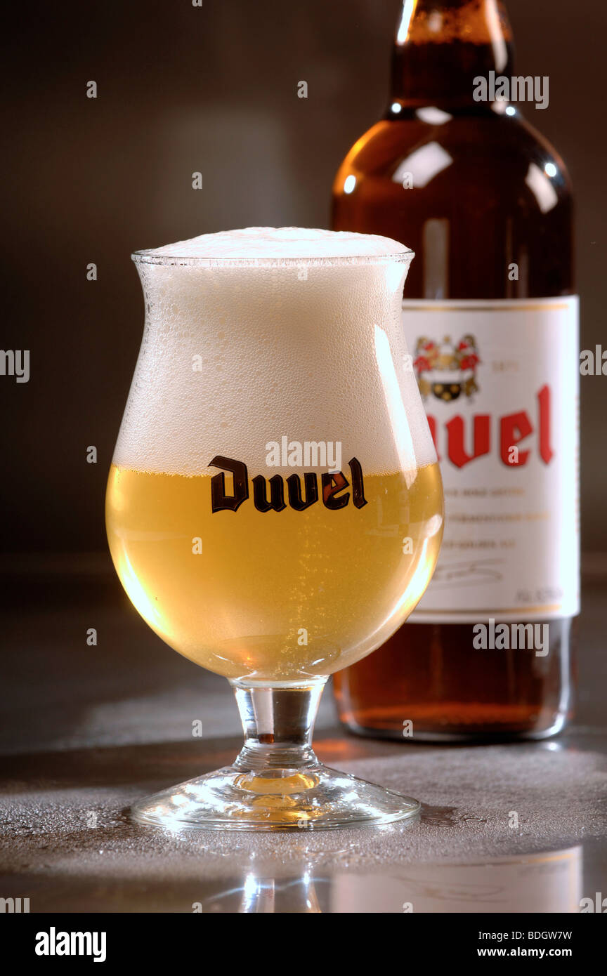 Duvel beer glass hi-res stock photography and images - Alamy