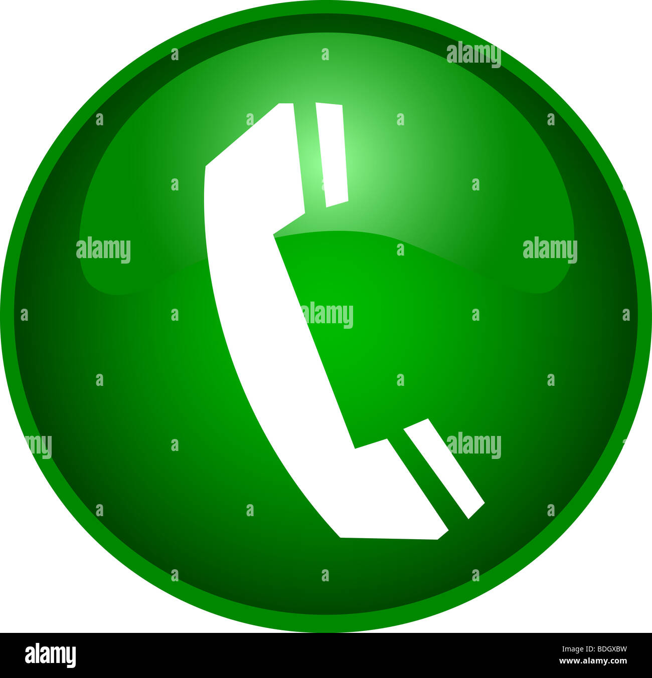 illustration of a phone button Stock Photo - Alamy