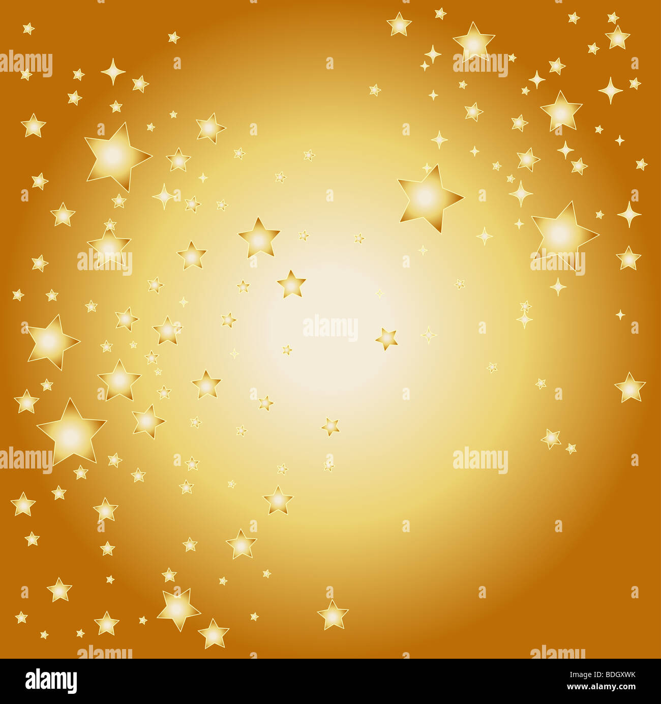 a illustration of a golden star background Stock Photo - Alamy