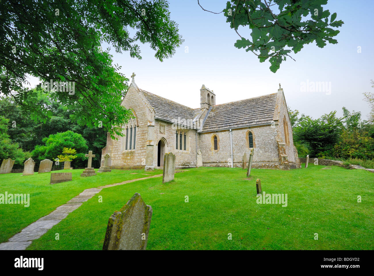 Tyneham village church Stock Photo - Alamy