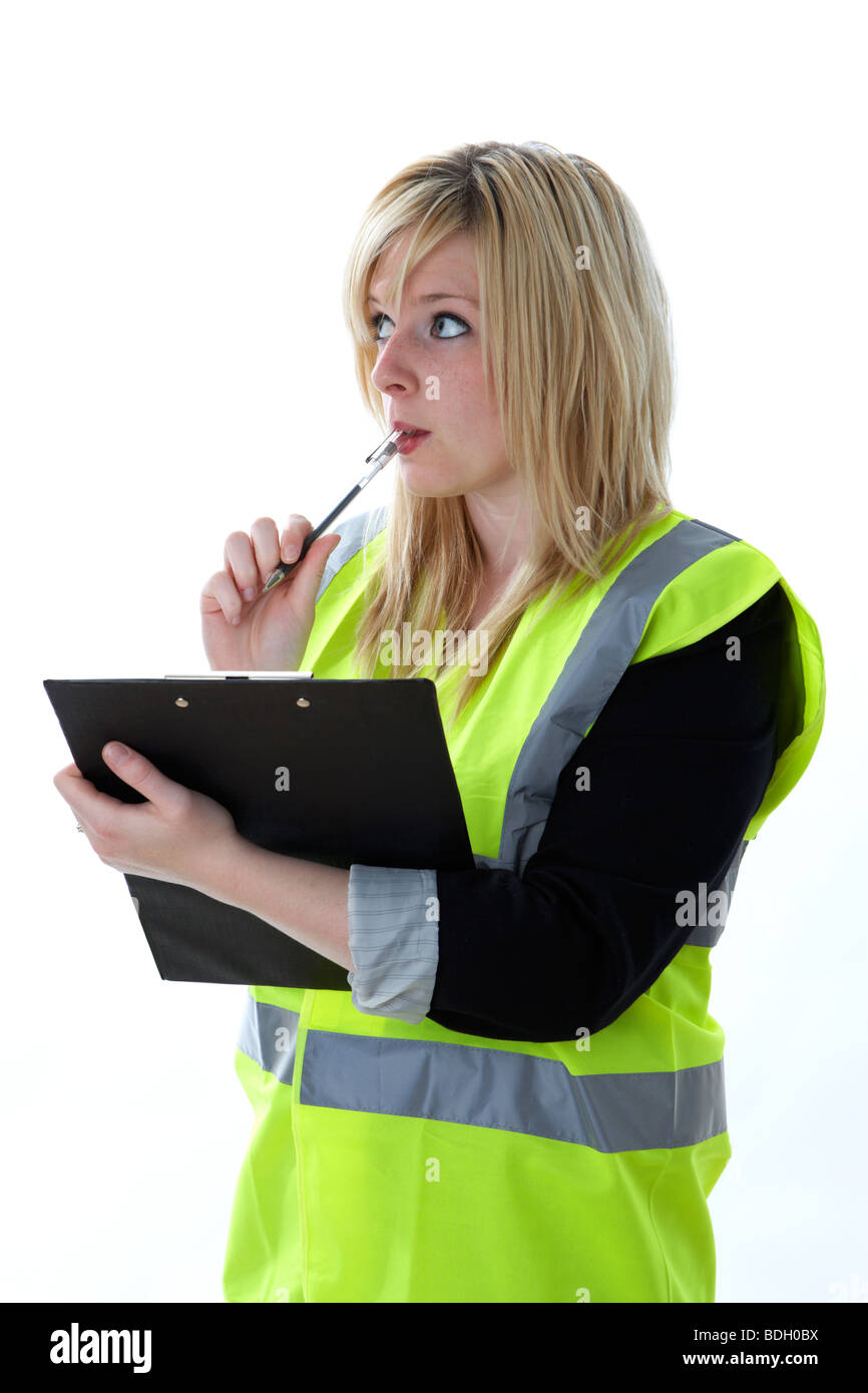 High vis jacket and clipboard hi-res stock photography and images - Alamy