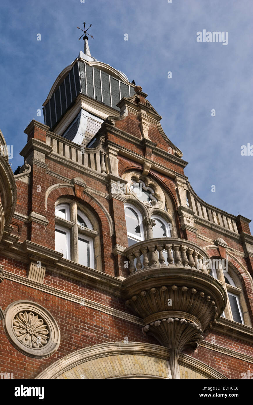 The front facade of the Royal Arcade complex, Boscombe, Bournemouth ...