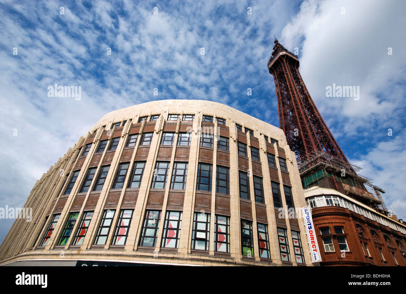 Blackpool tower construction hi-res stock photography and images - Alamy