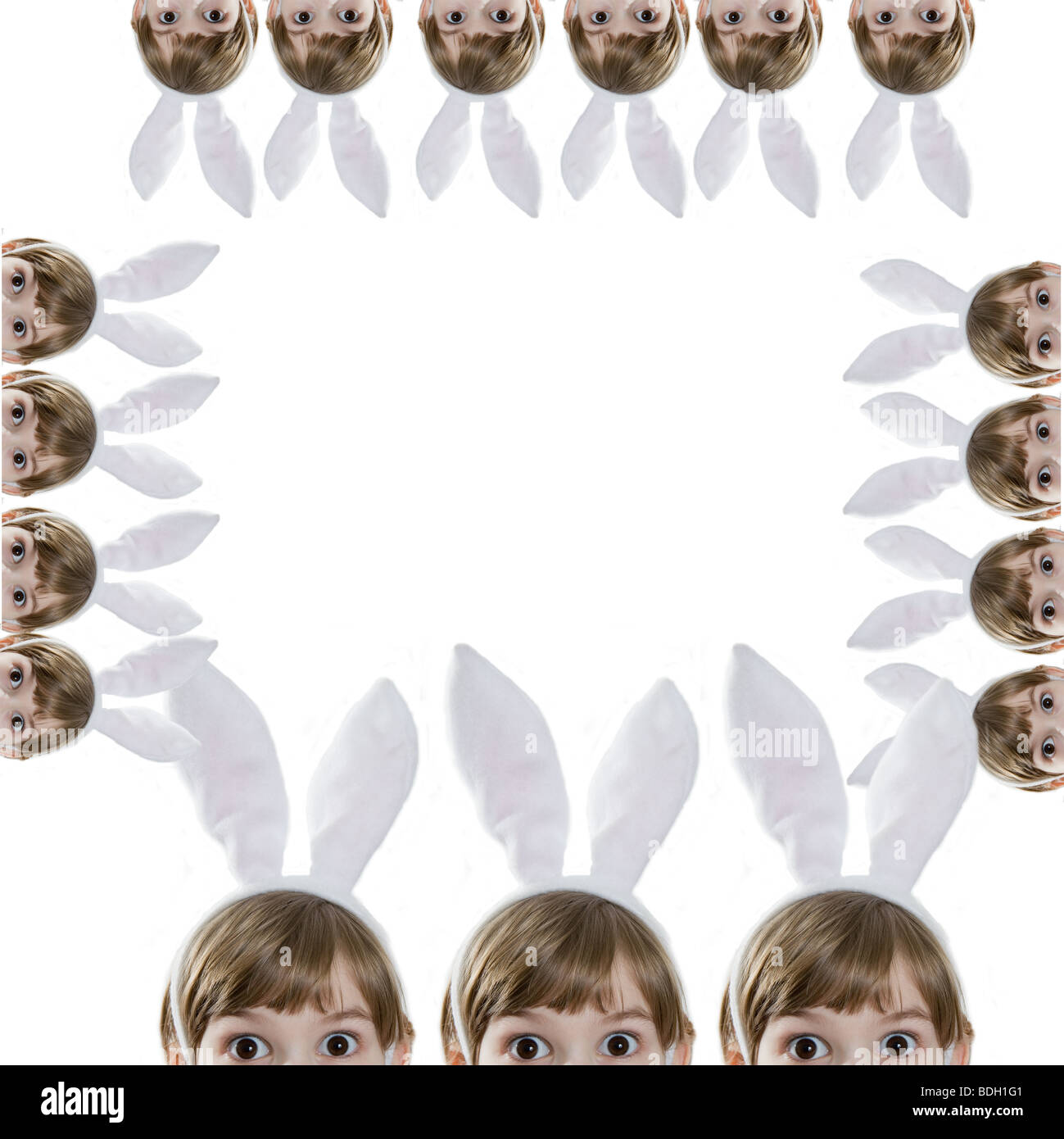 Eyes beautiful girls in rabbit ears Stock Photo - Alamy