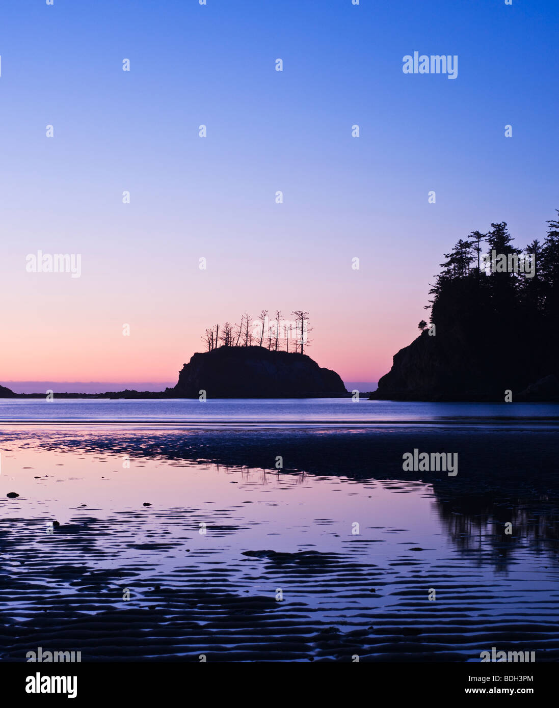 Sunset Cove, Shore Acres state park, Oregon Stock Photo - Alamy