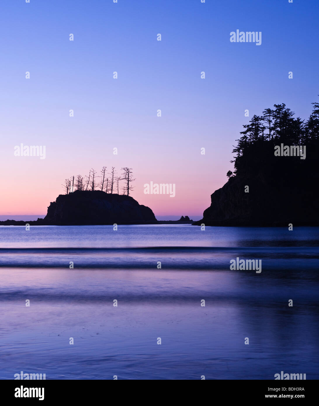 Sunset Cove, Shore Acres state park, Oregon Stock Photo - Alamy