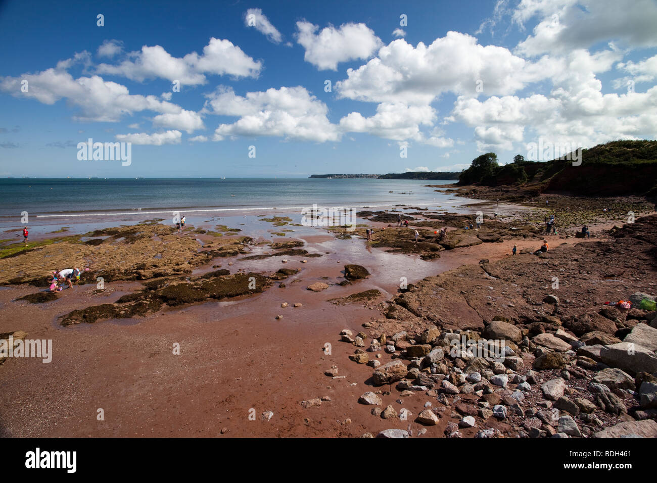 The beach and foreshore at Goodrington, South Devon Stock Photo - Alamy
