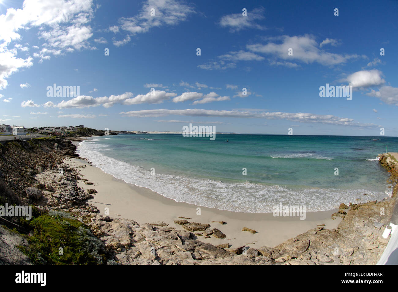 Arniston, Western Cape, South Africa, Africa; wide angle view of ...