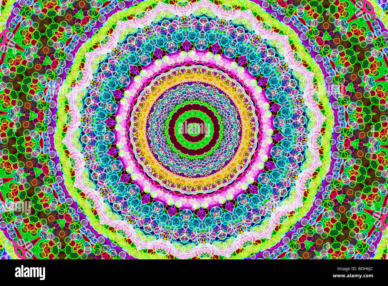 Kaleidoscope of bright colours and shapes Stock Photo - Alamy