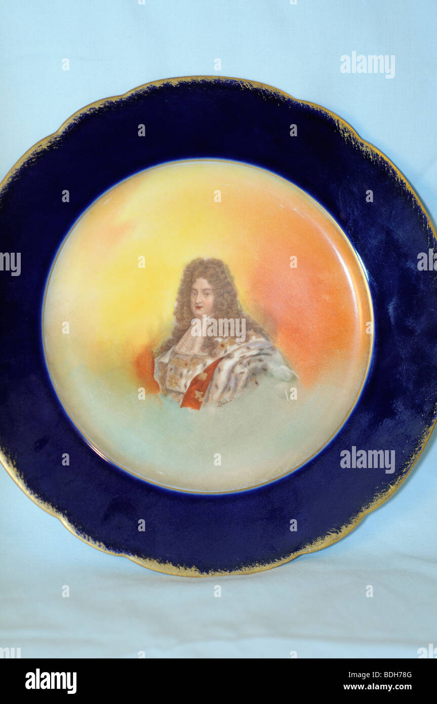 French king Louis XIV (1638-1715) - King Sun - a portrait on antique ...