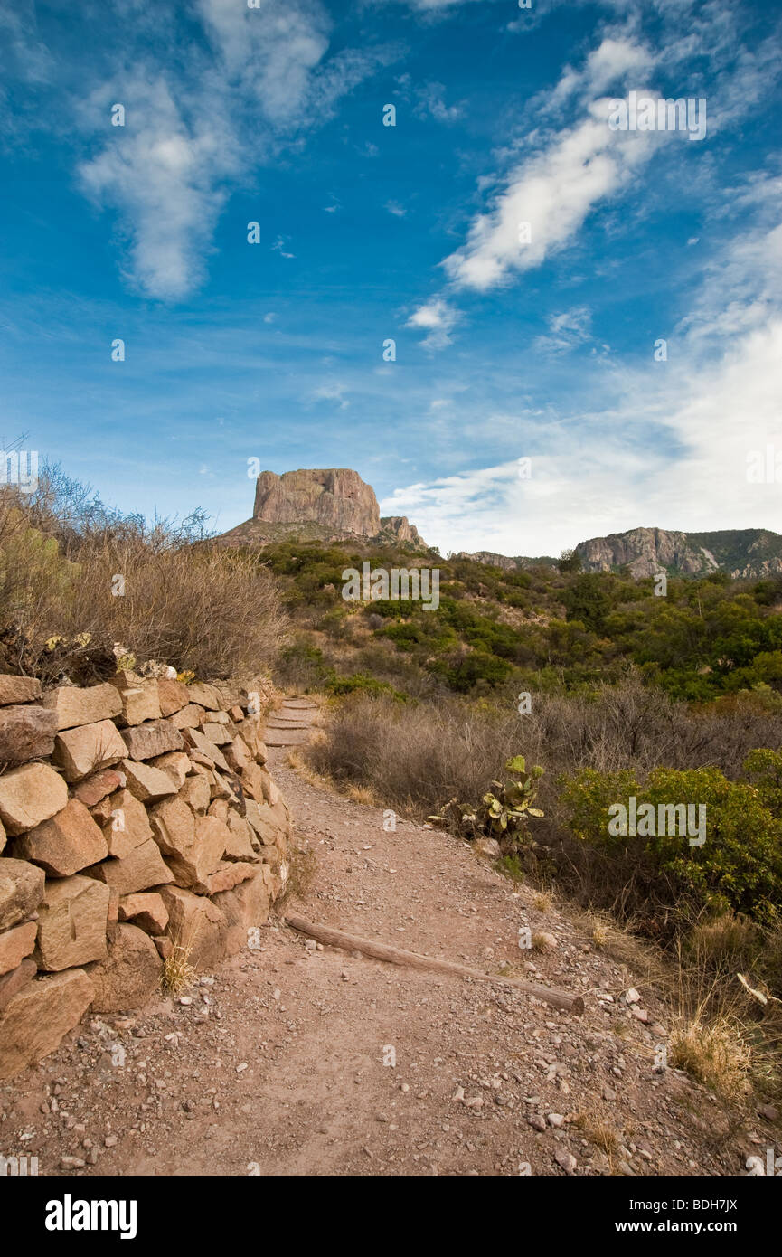 The windows Trail at Big Bend National Park in Southwest Texas Stock ...
