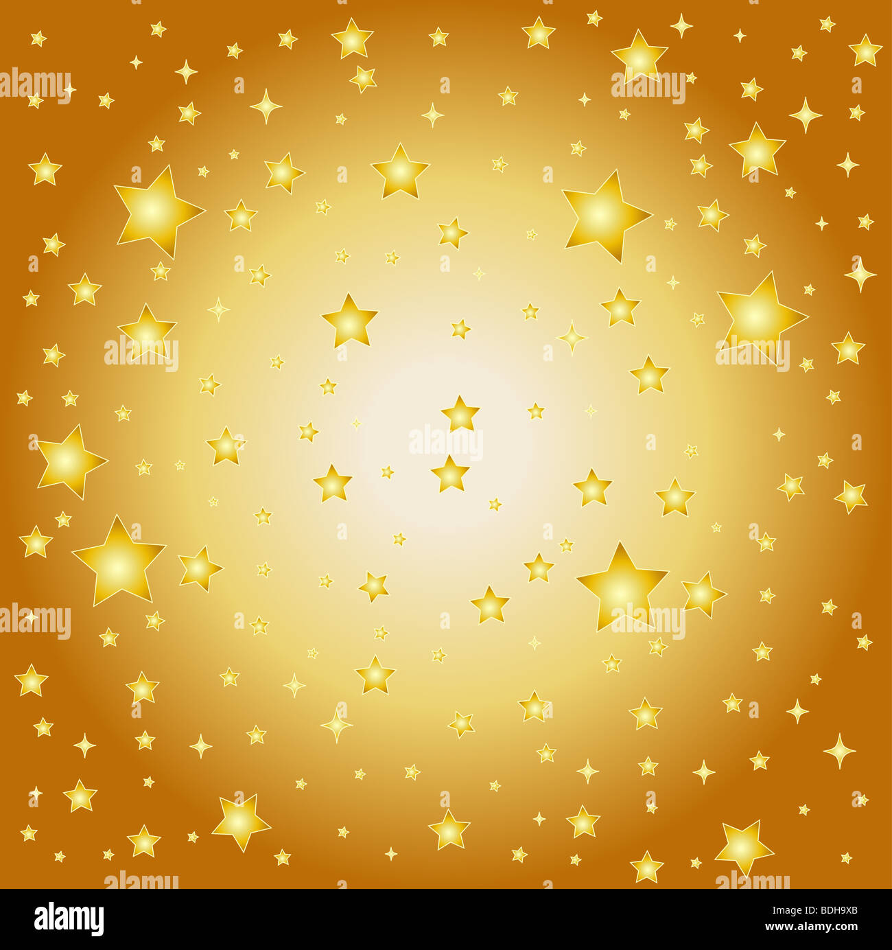 a illustration of a golden star background Stock Photo - Alamy