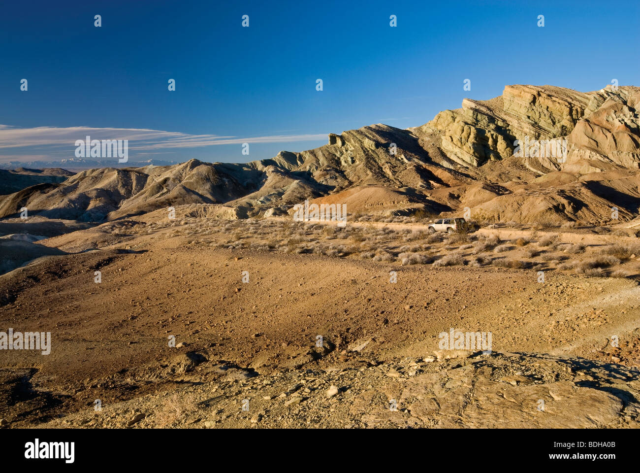 Rock formations at Rainbow Basin National Natural Landmark near Barstow ...