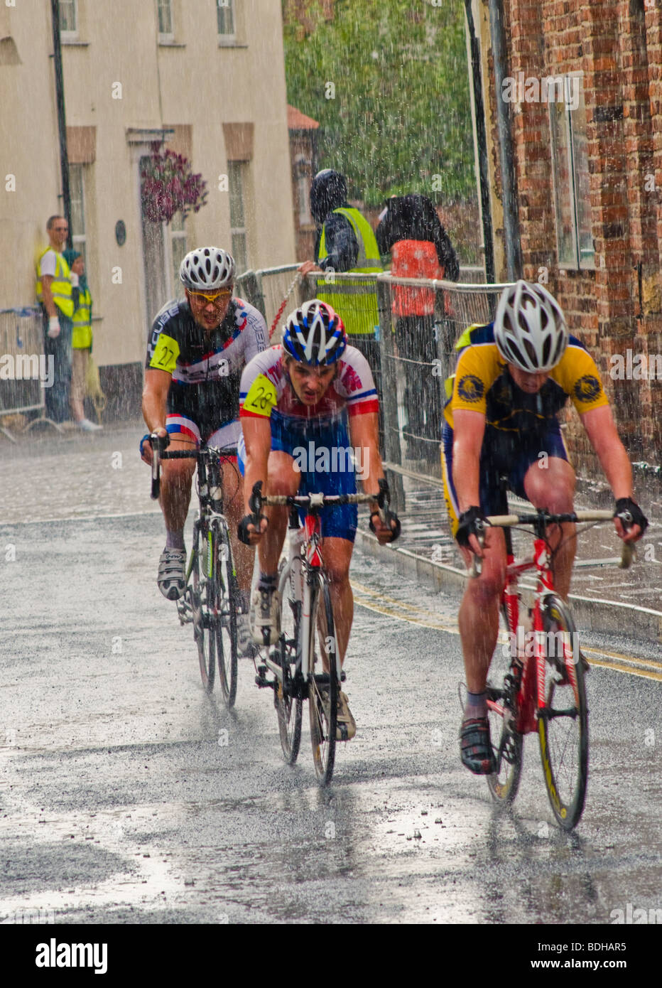 Cyclists competing in the British Cycling Circuit Race Championships in ...