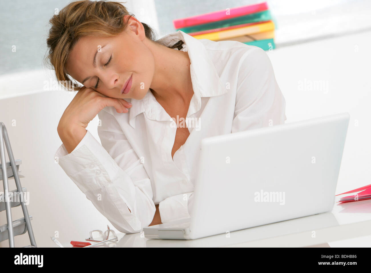 Executive executives exhausted exhaustion females hi-res stock ...