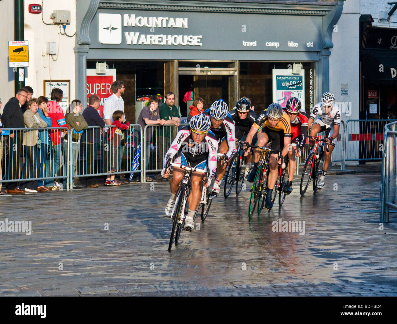 Cyclists competing in the British Cycling Circuit Race Championships in ...