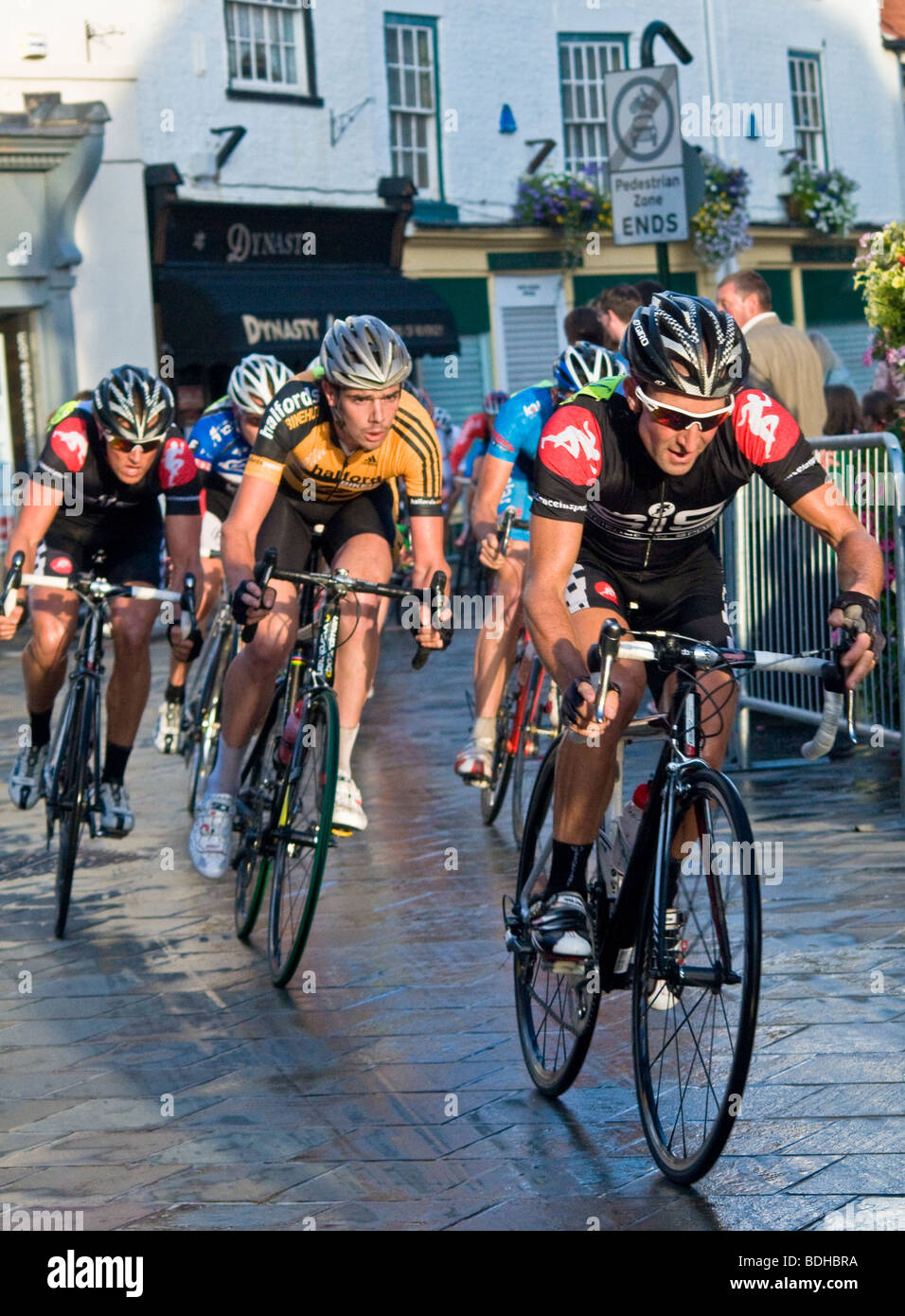 Cyclists competing in the British Cycling Circuit Race Championships in ...