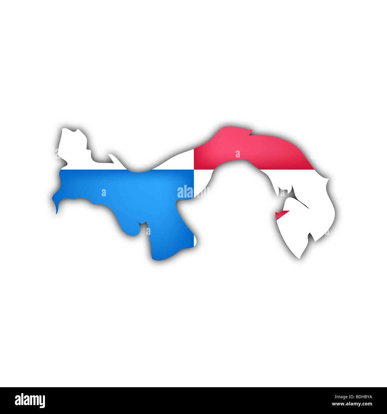 Map of panama Cut Out Stock Images & Pictures - Alamy