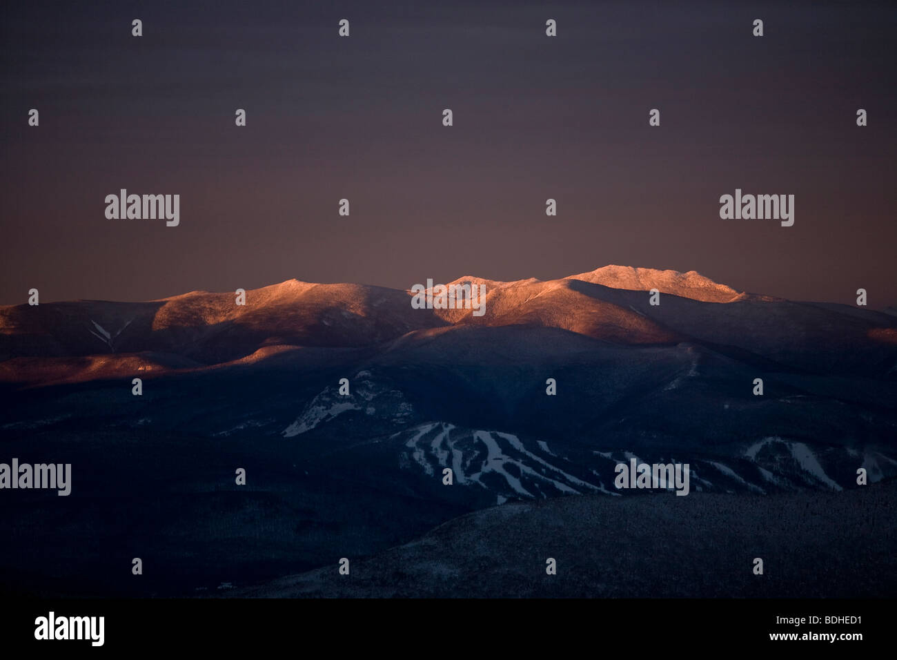 Mount Lafayette at the northern end of the Franconia Range in the White ...