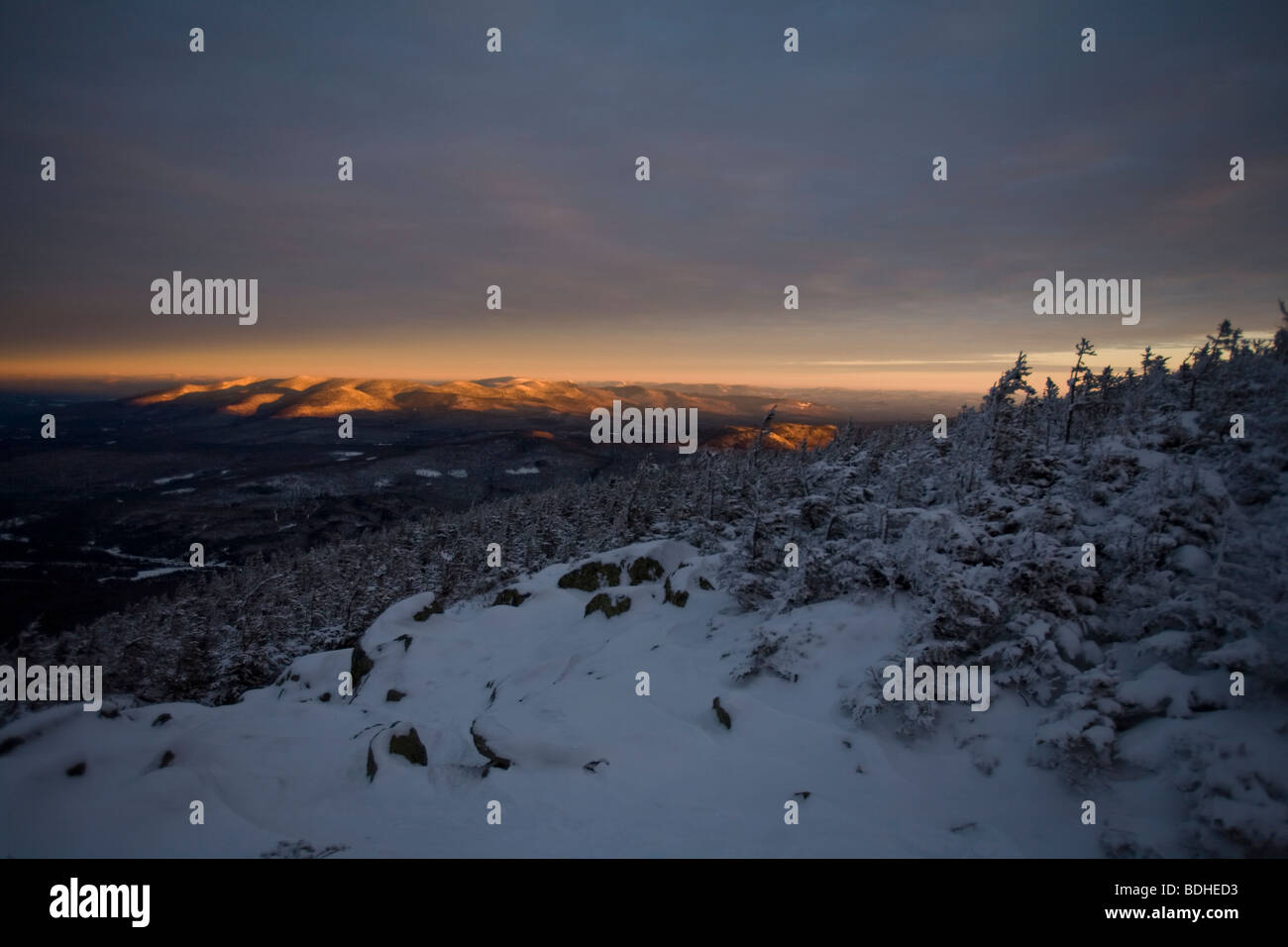 View of the North End of the Presidential Mountain Range in New ...