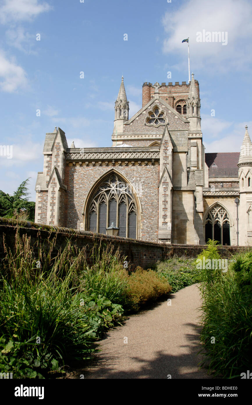 Buildings and landmarks st albans cathedral hertfordshire hi-res stock ...