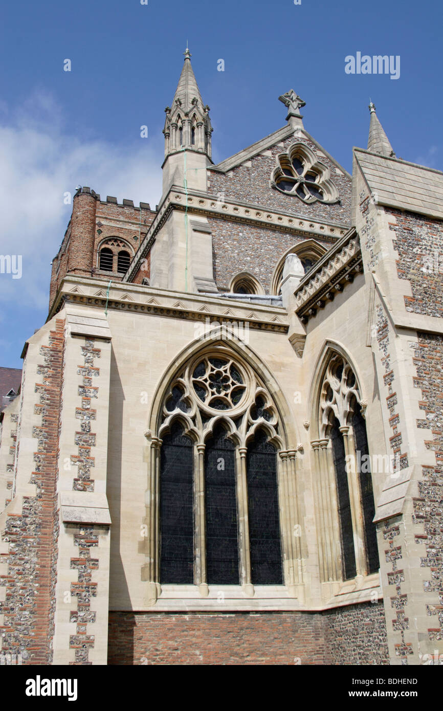 Buildings and landmarks st albans cathedral hertfordshire hi-res stock ...