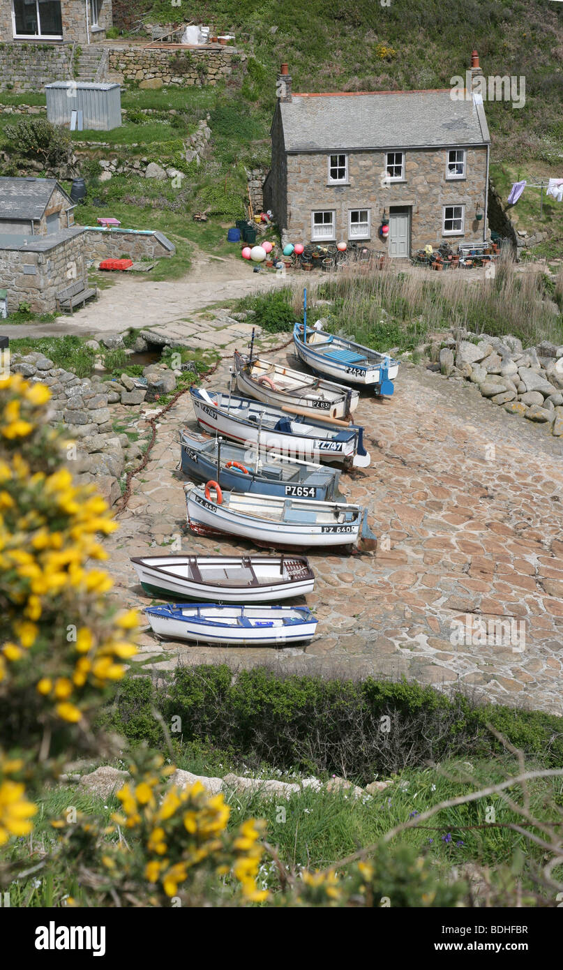 Penberth Cove is a small village on the Penwith peninsula in Cornwall ...