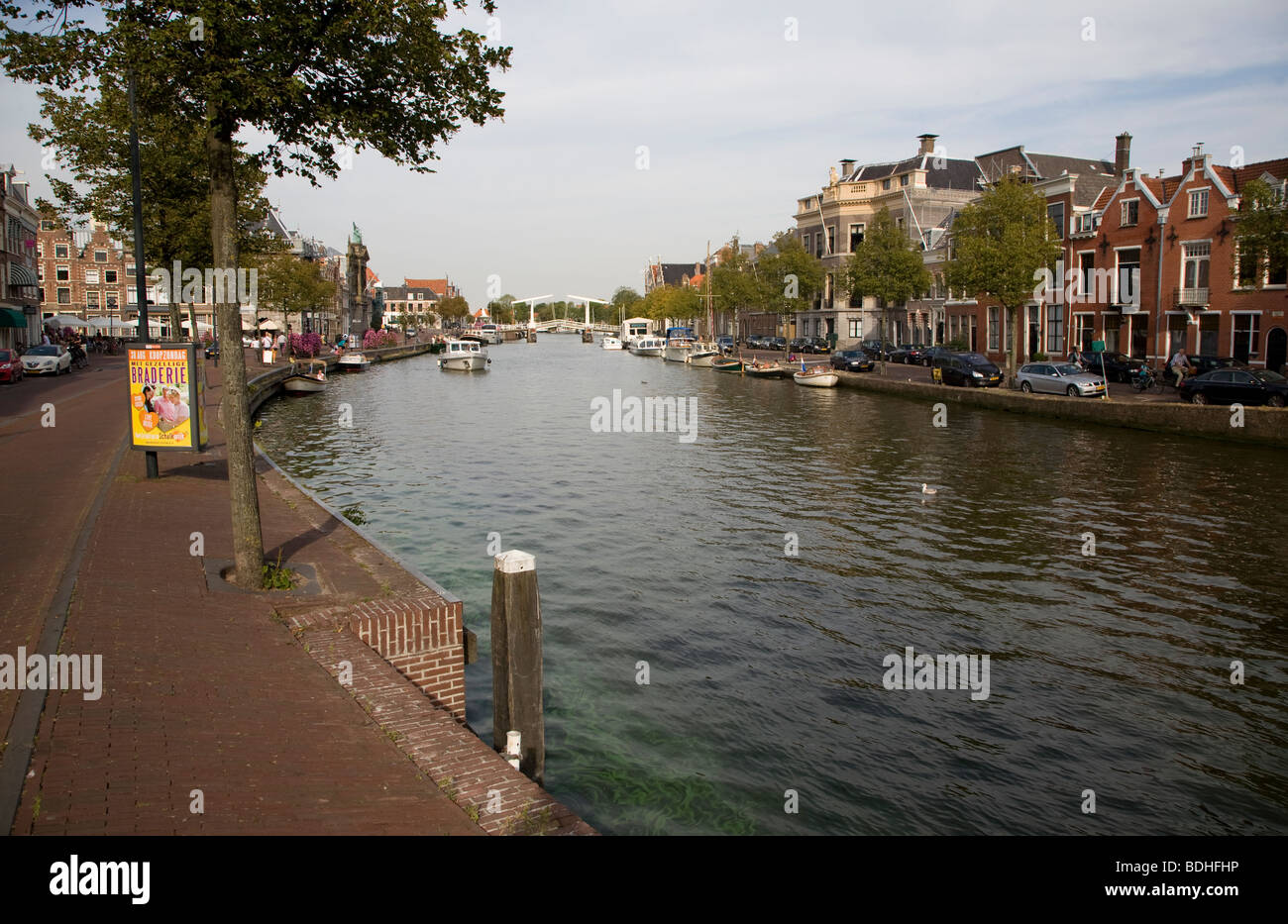 Boats River Spaarne Haarlem Holland Stock Photo - Alamy
