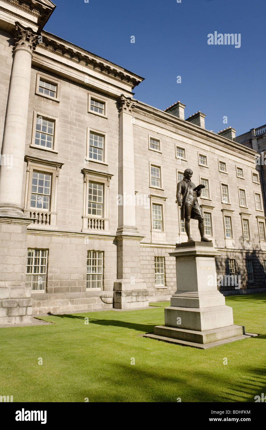 The facade of the trinity College Stock Photo - Alamy