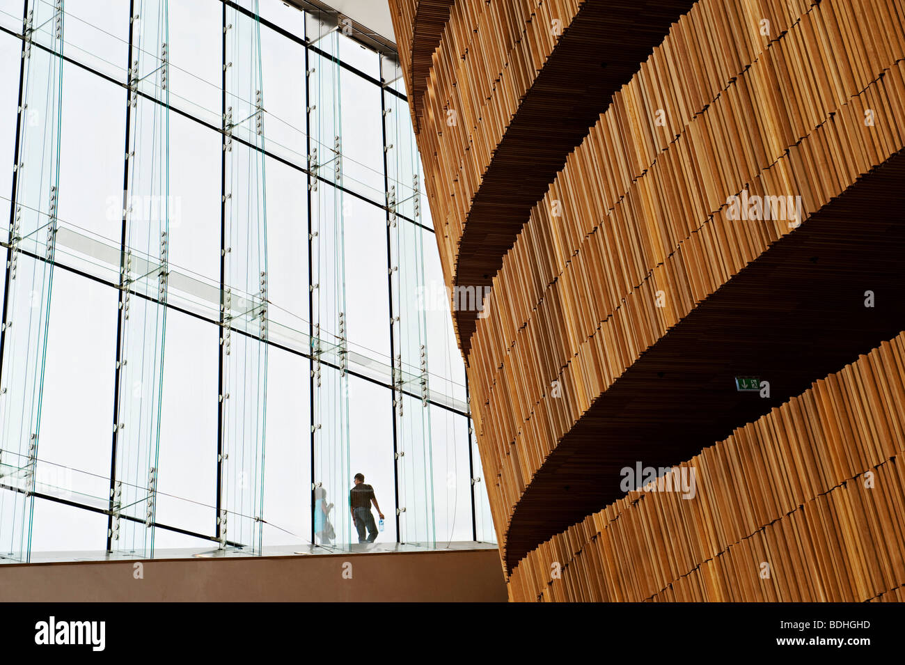 Interior of the Oslo Opera House (Operahuset), Oslo, Norway. Designed ...