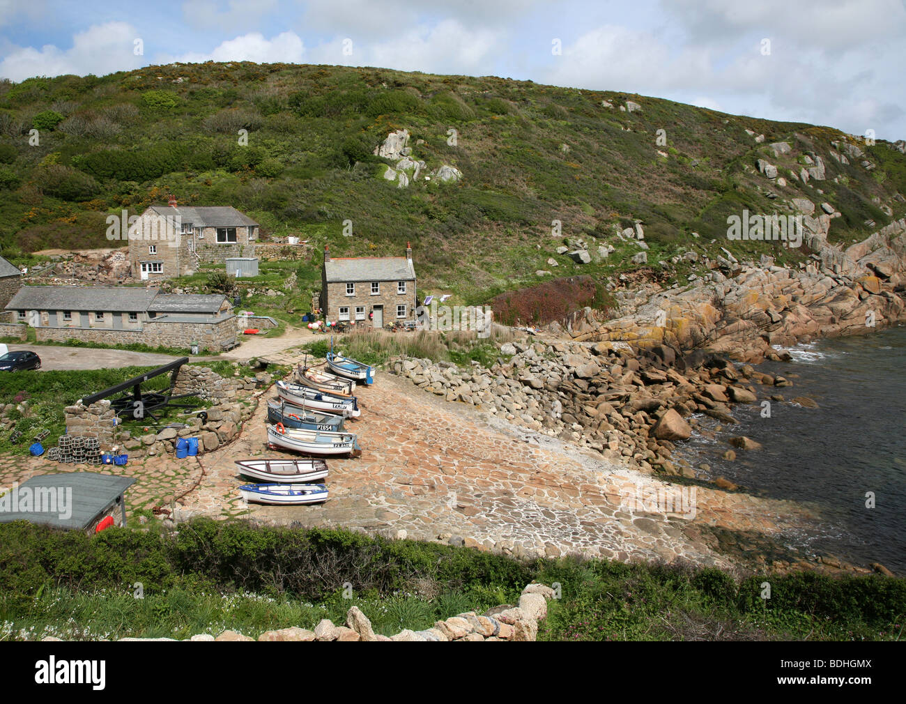 Penberth Cove is a small village on the Penwith peninsula in Cornwall ...