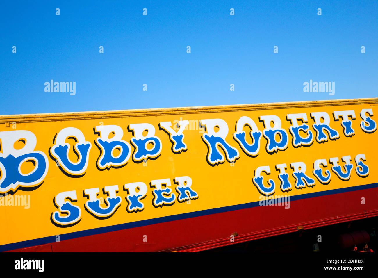 Circus Lorry Amble Northumberland England Stock Photo - Alamy