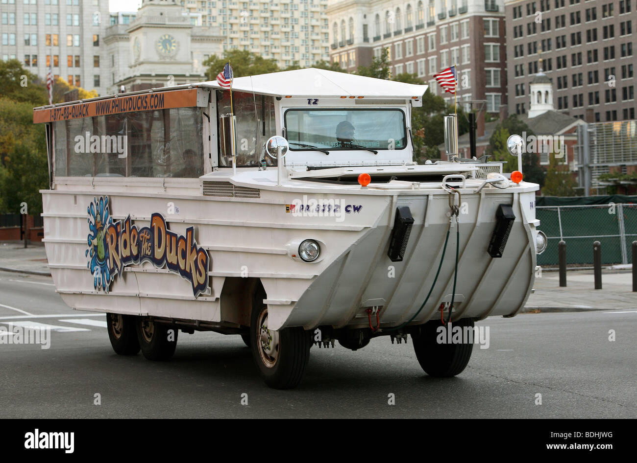 Amphibious bus used for 'Duck-tours', Philadelphia, USA Stock Photo - Alamy