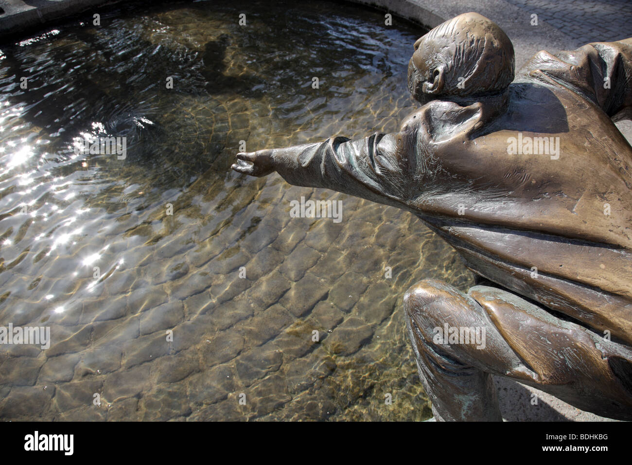 detail of money fountain Aachen North Rhine Westphalia Germany Europe ...