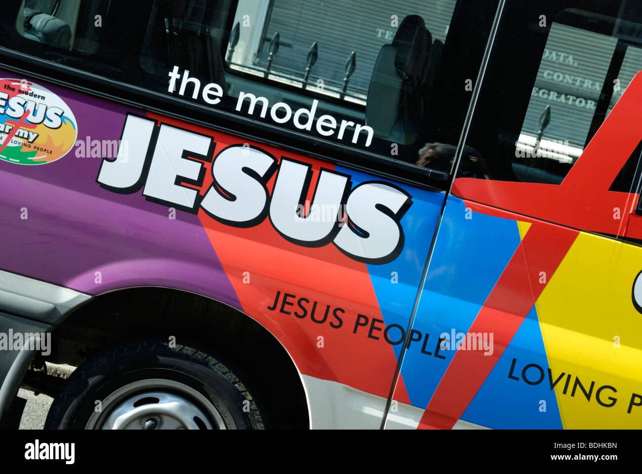 The Modern Jesus sign on Jesus Army evangelical Christian organisation ...