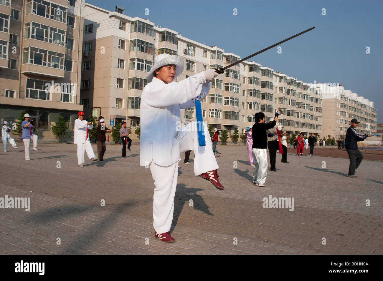 China square dancing dawn hi-res stock photography and images - Alamy