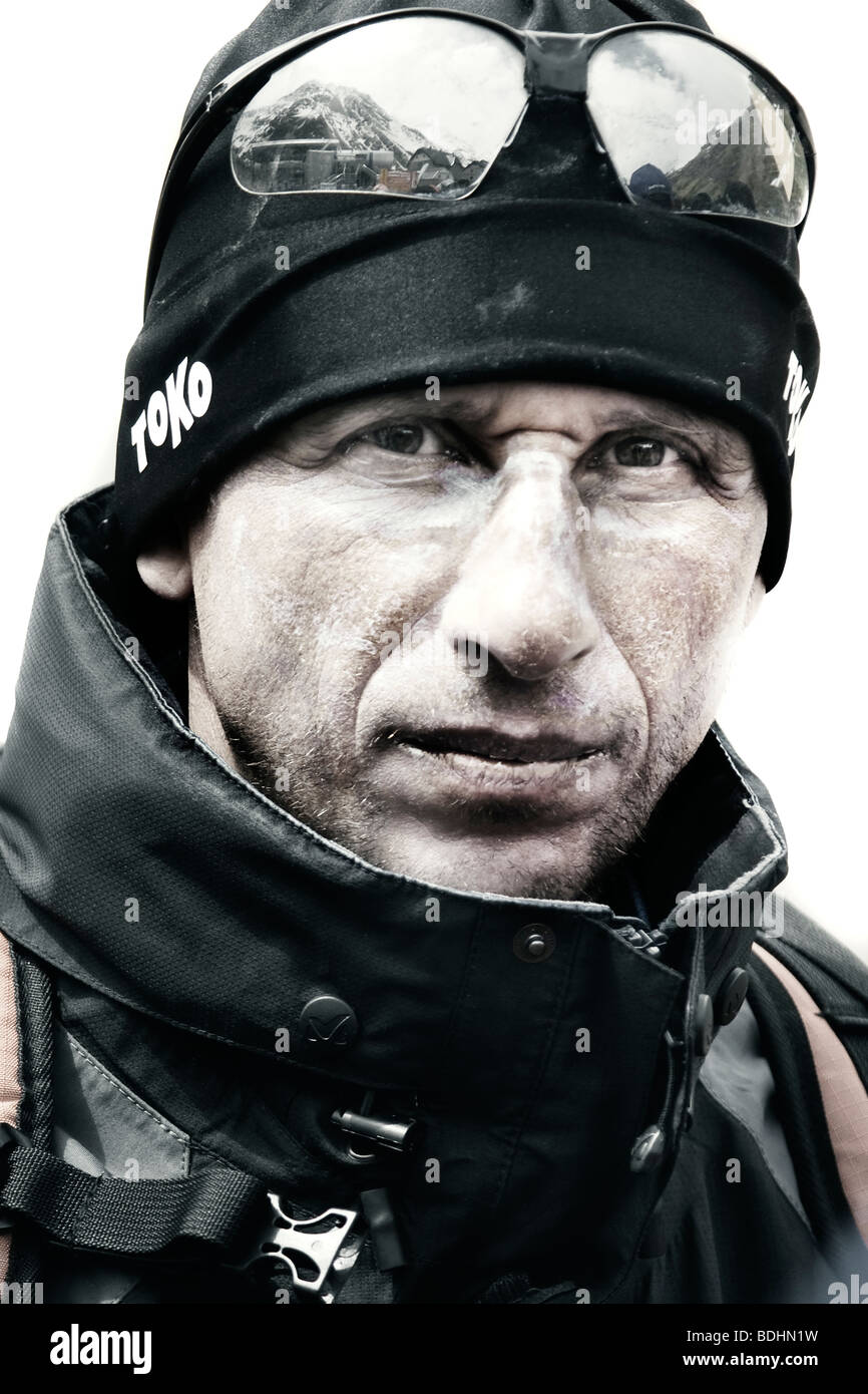 Mountain runner face hi-res stock photography and images - Alamy