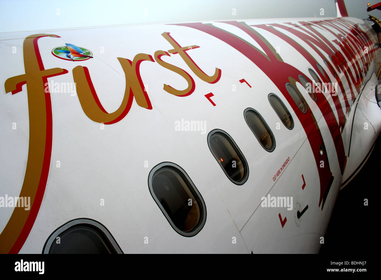 KingFisher Airlines Livery Signage Fuselage design Stock Photo - Alamy