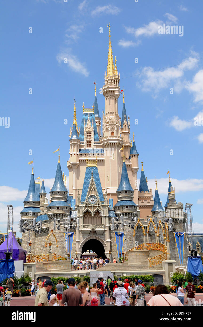 Castle at Disney World in Orlando, Florida during a sunny day Stock ...