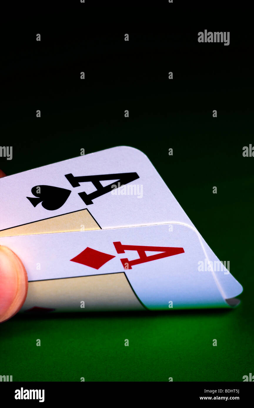 Pair of aces Stock Photo - Alamy