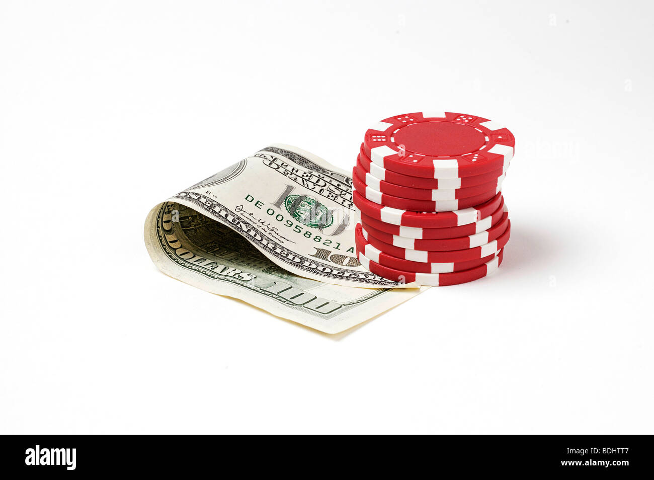 Casino chips white background hundred Cut Out Stock Images & Pictures ...