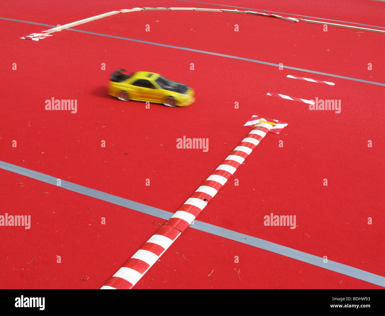 miniature car racing track course outdoors Stock Photo - Alamy
