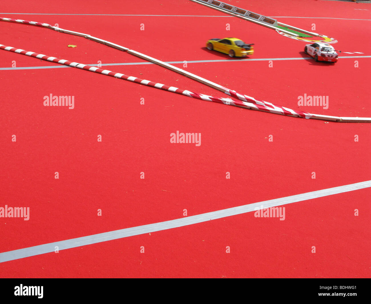 miniature car racing track course outdoors Stock Photo - Alamy