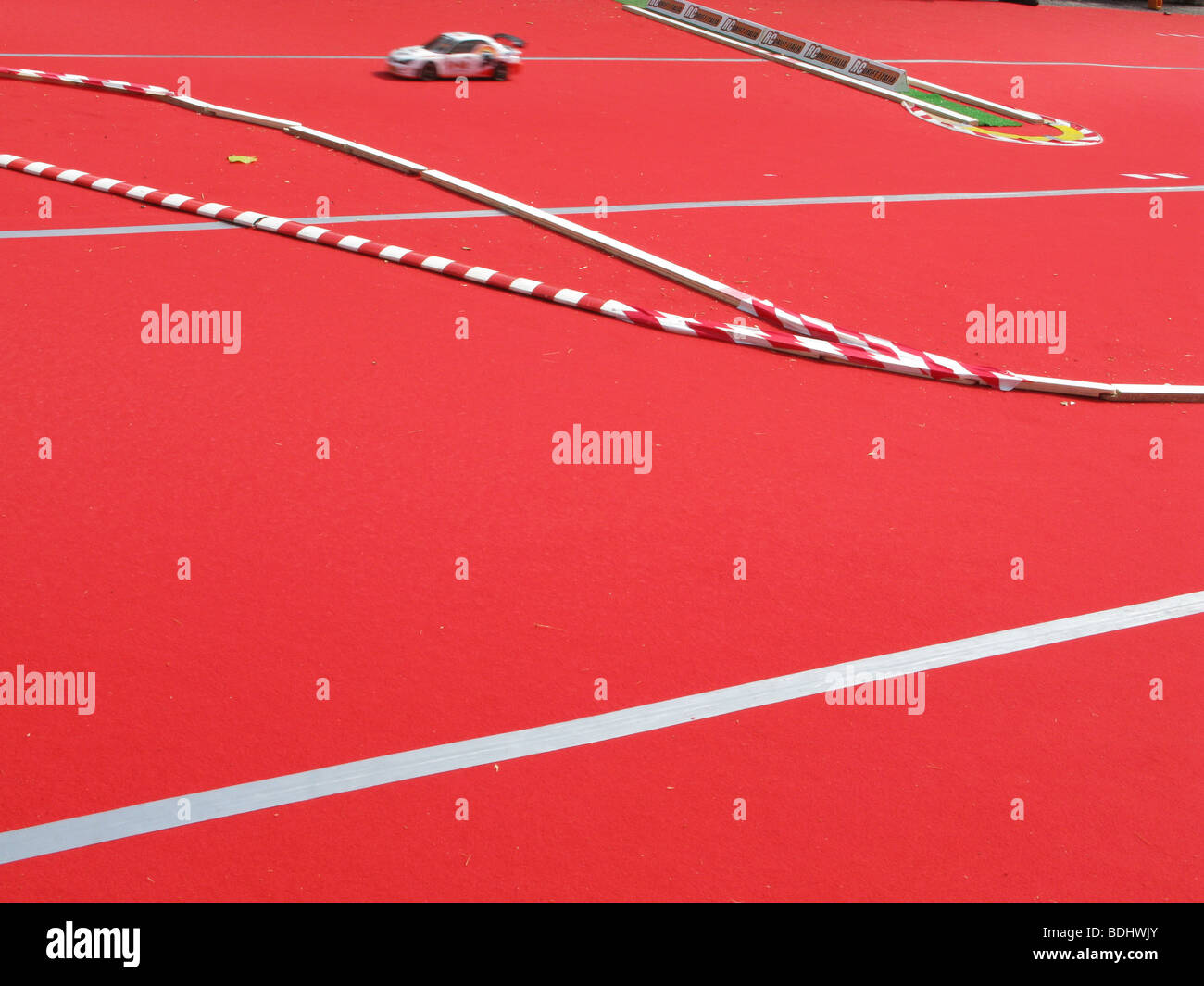 miniature car racing track course outdoors Stock Photo - Alamy