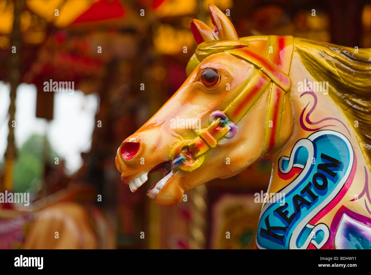 Fairground carousel horse Stock Photo - Alamy